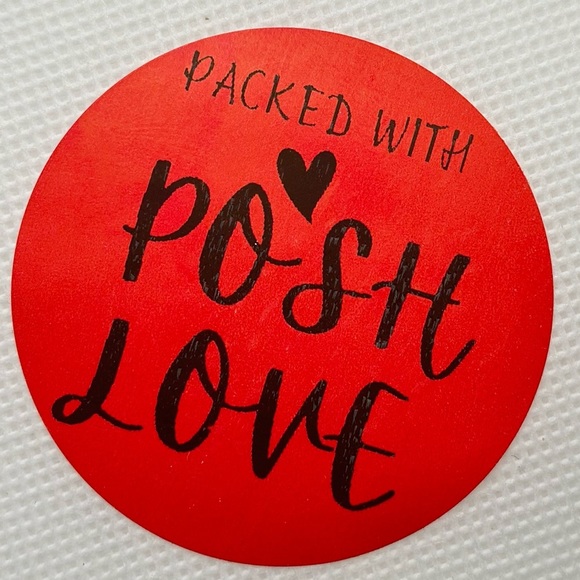 HANDMADE | Office | Thank You Stickers For Poshmark 2in Round Shipping ...